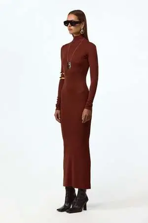 SAME Shimmer Mockneck Dress