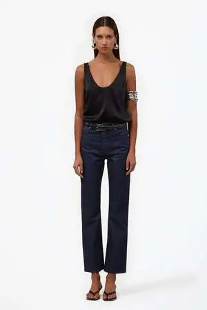 SAME The Straight Ankle Jean - Dark Indigo