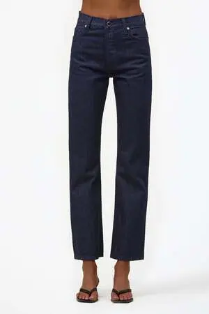 SAME The Straight Ankle Jean - Dark Indigo