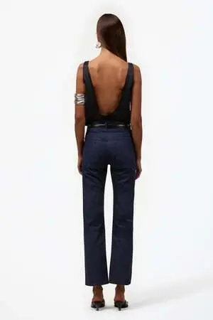 SAME The Straight Ankle Jean - Dark Indigo
