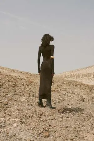 SAME Shimmer Mockneck Dress