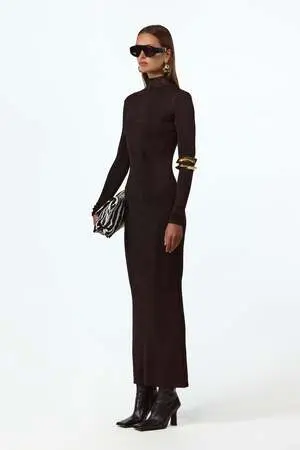 SAME Shimmer Mockneck Dress