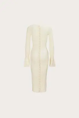 SAME Cuffed Ribbed Knit Dress
