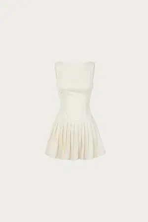 SAME Poplin Mini Dress - Cream