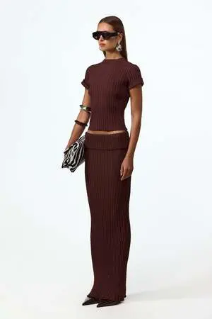 SAME Ribbed Knit Top