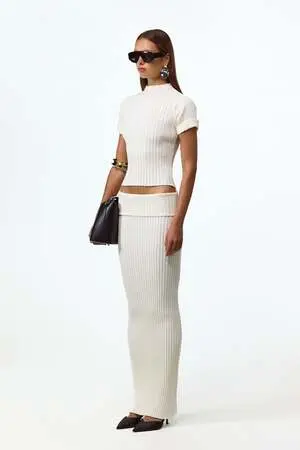 SAME Ribbed Knit Top
