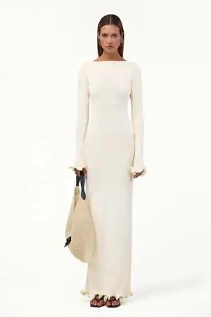 SAME Ruffle Hem Maxi Dress