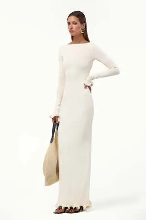 SAME Ruffle Hem Maxi Dress