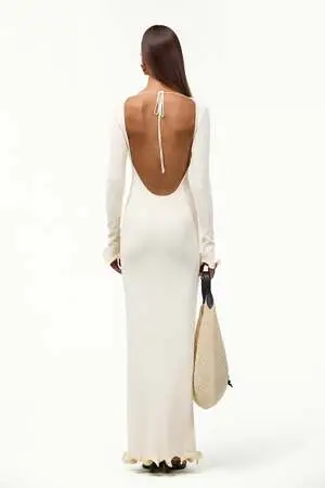 SAME Ruffle Hem Maxi Dress