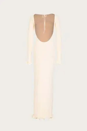 SAME Ruffle Hem Maxi Dress