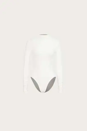 SAME Long Sleeve Bodysuit - White