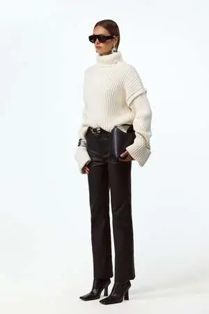 SAME Oversized Ribbed Wool Sweater