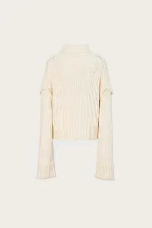 SAME Oversized Ribbed Wool Sweater