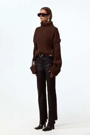 SAME Oversized Ribbed Wool Sweater