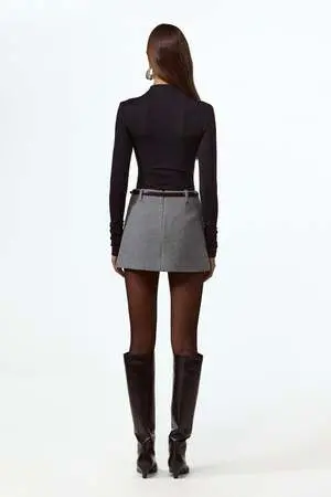 SAME Wool Mini Skirt