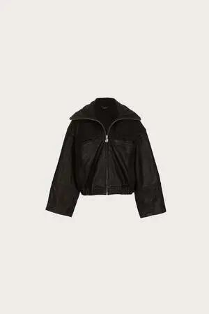 SAME The Leather Bomber Jacket