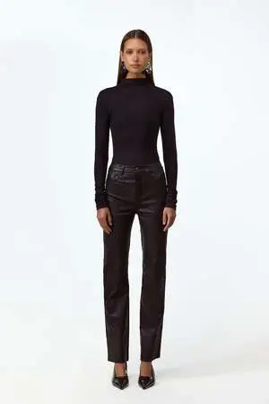 SAME The Perfect Leather Pant - Black