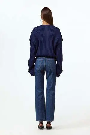 SAME Oversized V Neck Sweater