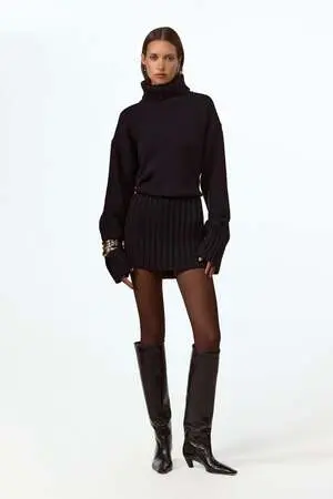 SAME Knit Sweater Dress - Black