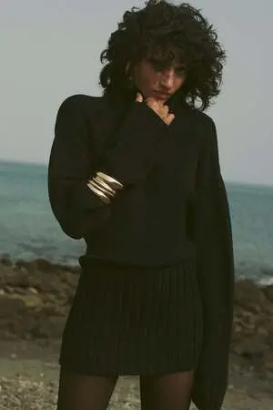SAME Knit Sweater Dress