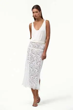 SAME Lace Midi Skirt