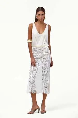 SAME Lace Midi Skirt