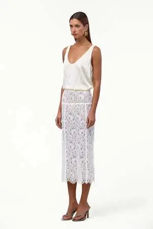 SAME Lace Midi Skirt
