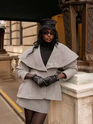 SAME Short Wool Coat