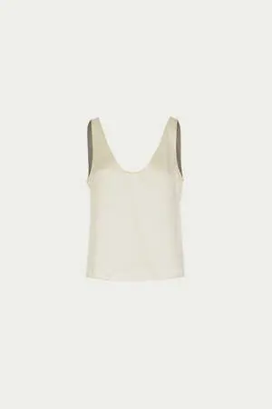 SAME Silk Tank - Cream
