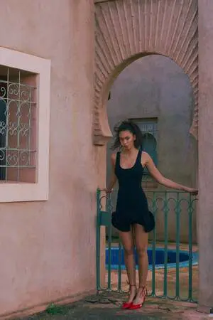 SAME Double Ruffle Hem Mini Dress