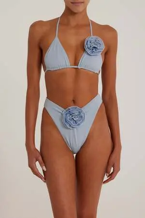 SAME LOS ANGELES Rose Triangle Top