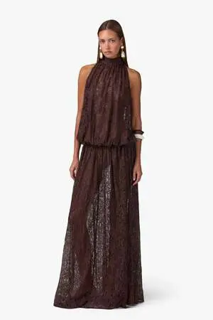 SAME Drop Waist Lace Gown