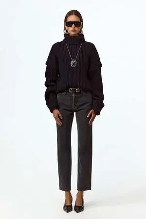 SAME Oversized Ribbed Wool Sweater