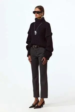 SAME Oversized Ribbed Wool Sweater