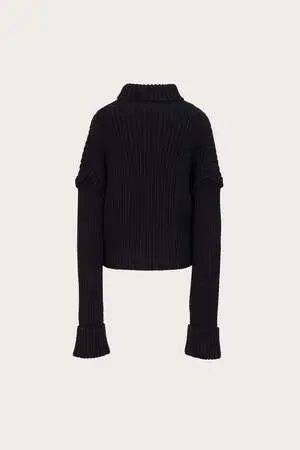 SAME Oversized Ribbed Wool Sweater
