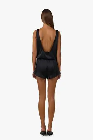 SAME Silk Ruffle Short