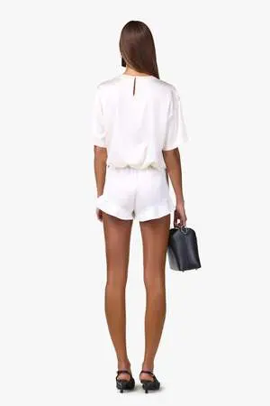 SAME Silk Ruffle Short