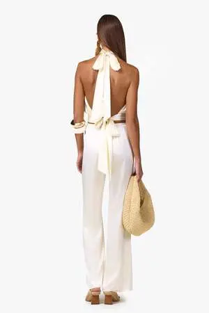 SAME Silk Halter Top