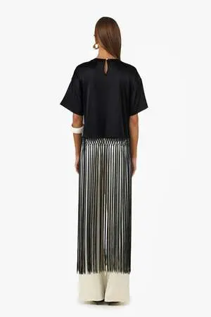 SAME Silk Fringe Tee
