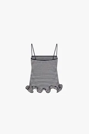 SAME Ruffle Hem Tank