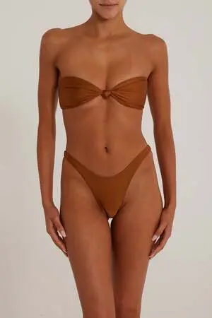 SAME LOS ANGELES Knotted Bandeau Top