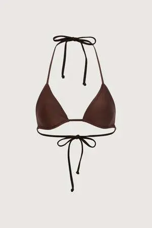 SAME LOS ANGELES Triangle Top - Chocolate Brown