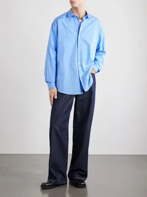 A.PRESSE Cotton-poplin Shirt