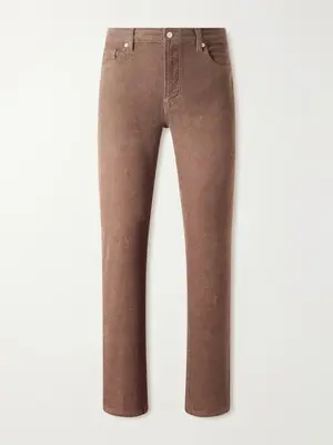 FRAME Modern Straight-leg Corduroy Trousers - Brown