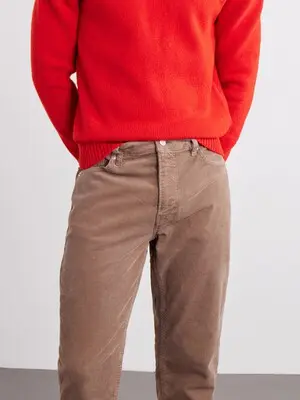 FRAME Modern Straight-leg Corduroy Trousers