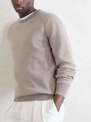 Brioni Cashmere And Wool-blend Sweater
