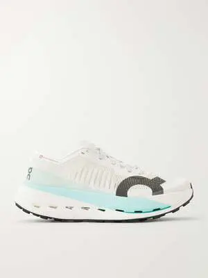 On Cloudultra Pro Rubber-trimmed Stretch-knit Sneakers - White