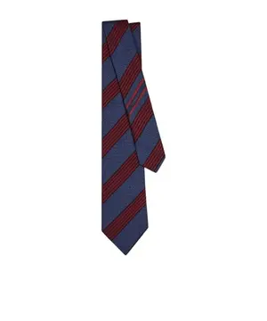 FERRAGAMO Gancini Silk Jacquard Neck Tie