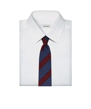 FERRAGAMO Gancini Silk Jacquard Neck Tie
