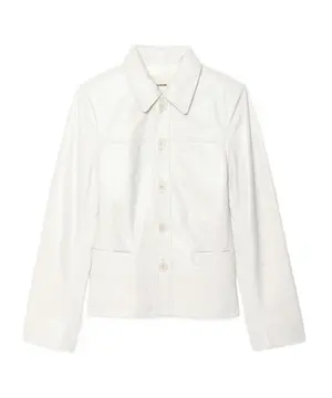 Zadig&Voltaire Liam's Leather Jacket - White